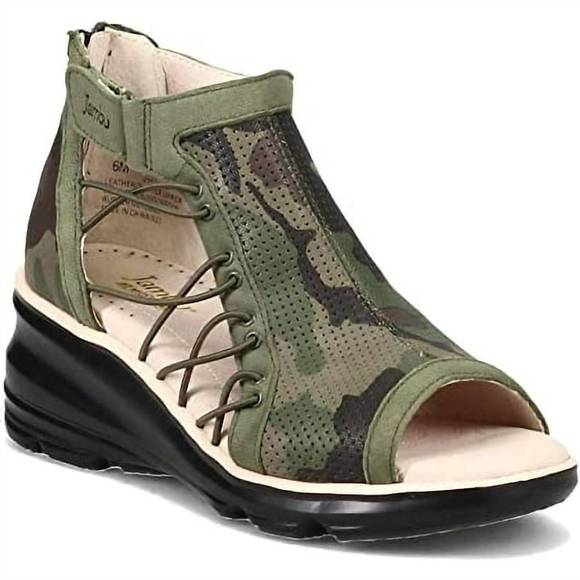 Jambu | Shoes | New Jambu Naomi Wedge Sandal In Camo | Poshmark